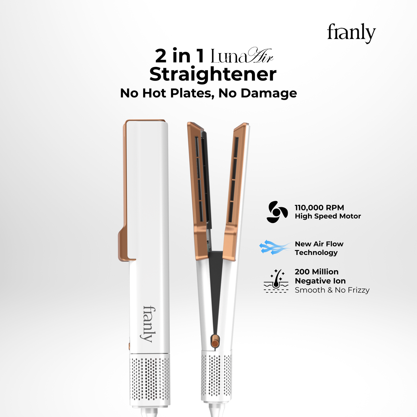 2 in 1 Luna Air Straightener – Franly